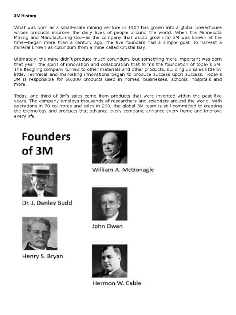 3M History | PDF | Science | Technology (General)