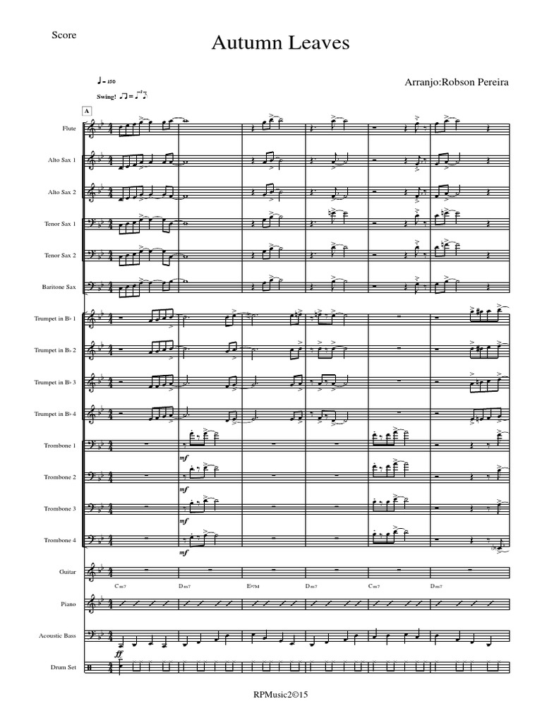 Autumn Leaves - Big Band Score | PDF