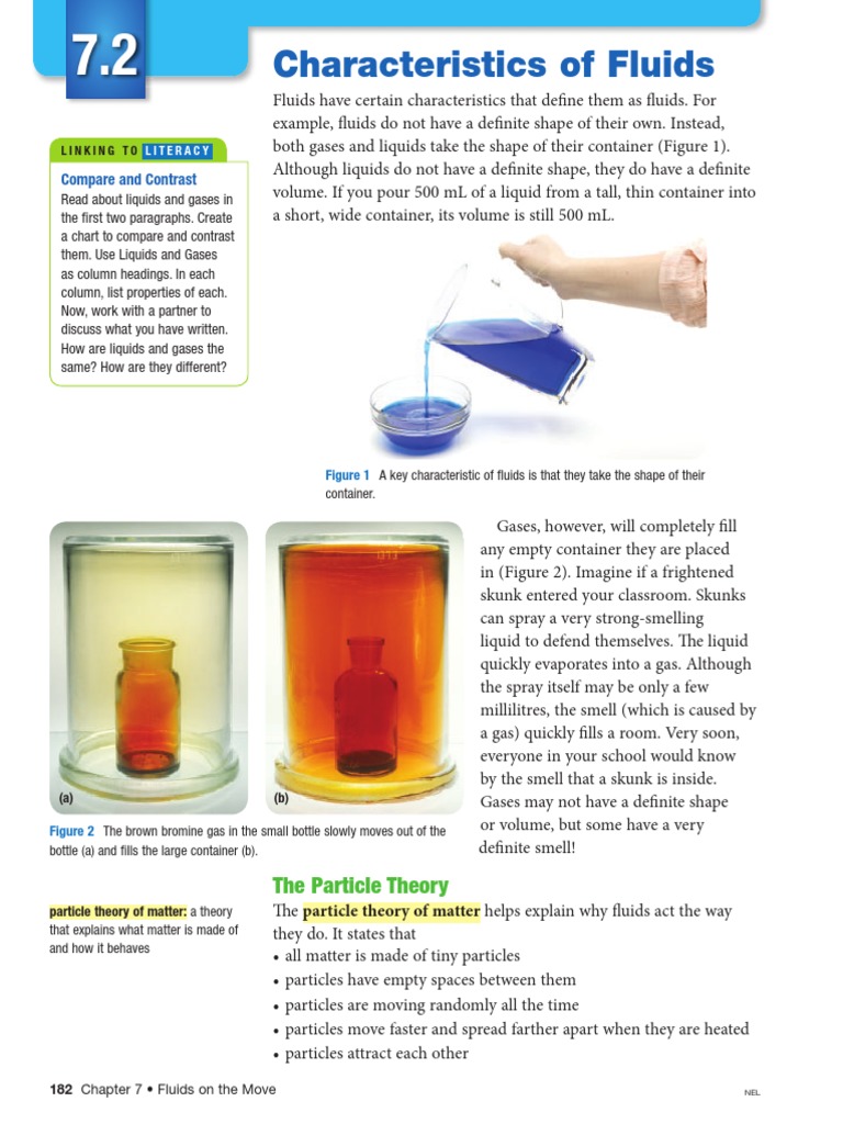 7.2 Characteristics of Fluids | PDF | Laminar Flow | Fluid Dynamics