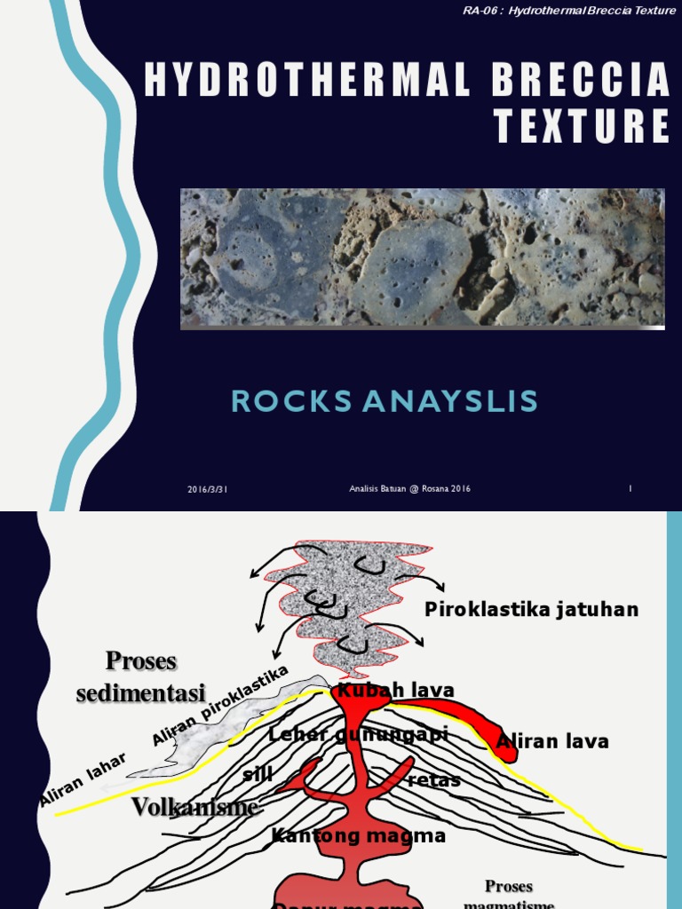 Hydrothermal Breccia Texture Analysis | PDF | Clastic Rock ...