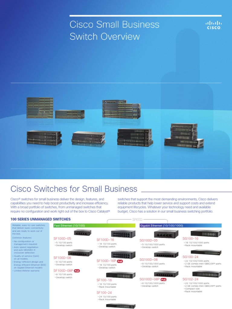 Cisco Small Business Switches | PDF | Telecommunications Infrastructure ...