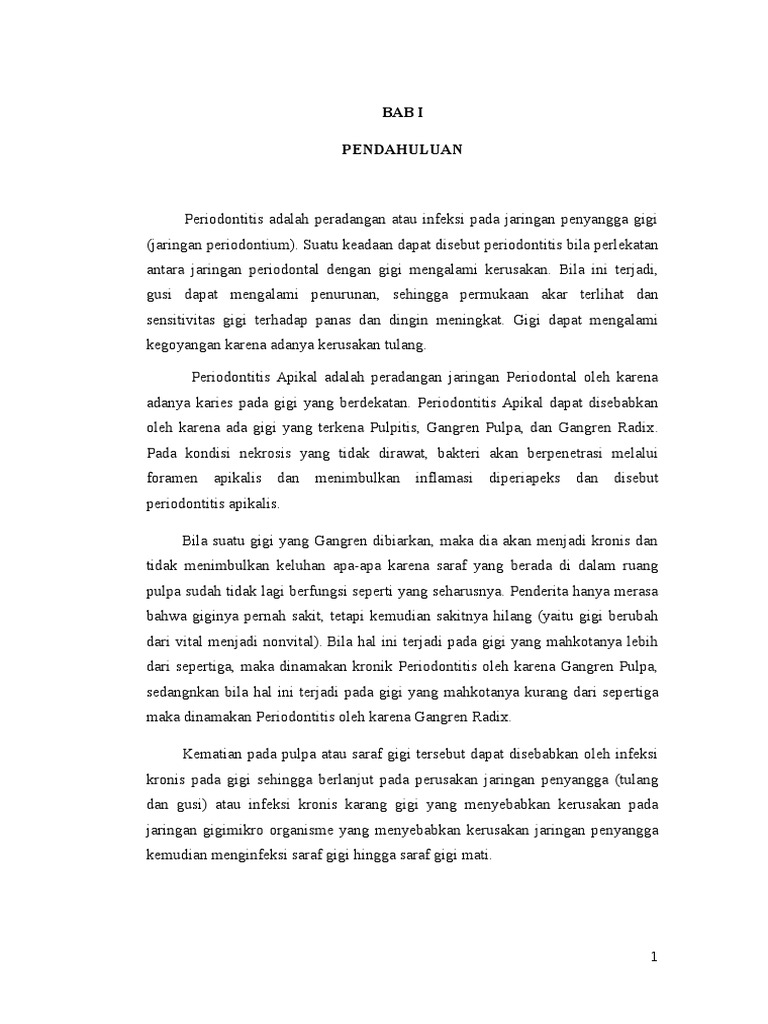 CBD Periodontitis-Kronic Ec Gangren Radik Bimo | PDF