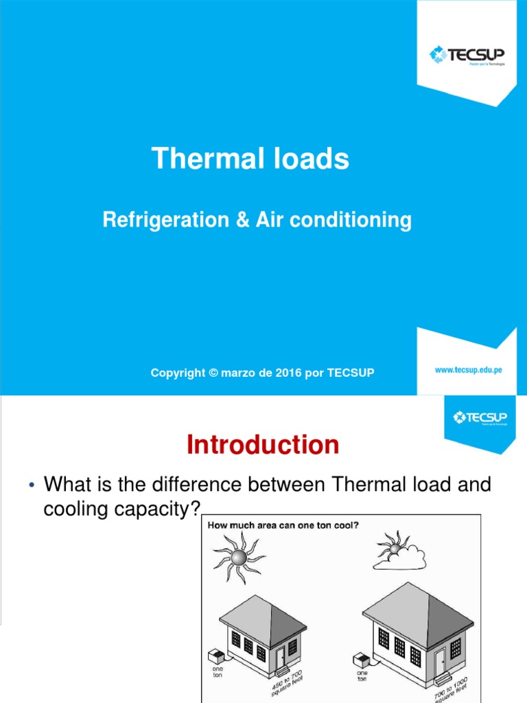 3 Thermal Loads | PDF | Air Conditioning | Heat