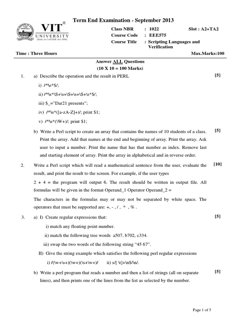 Scripting Tclperl Pdf Scripting Language String Computer Science