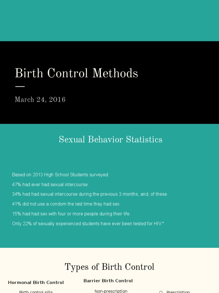 Comprehensive Guide to Birth Control Methods | PDF | Self-Improvement