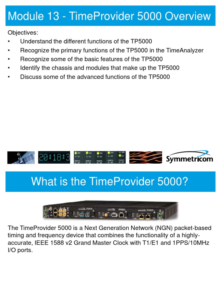 1 - Module TimeProvider 5000 | PDF | Network Switch | Ip Address