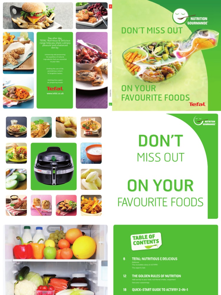 Actifry 2in1 Intl English | PDF | Foods | Cooking