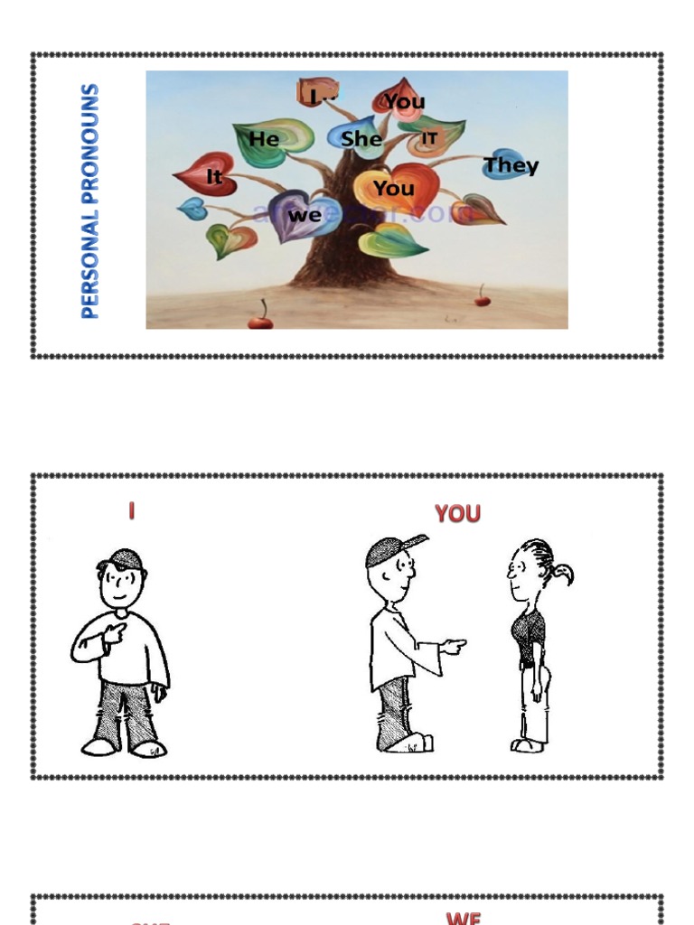 Personal Pronouns Flashcards PDF | PDF