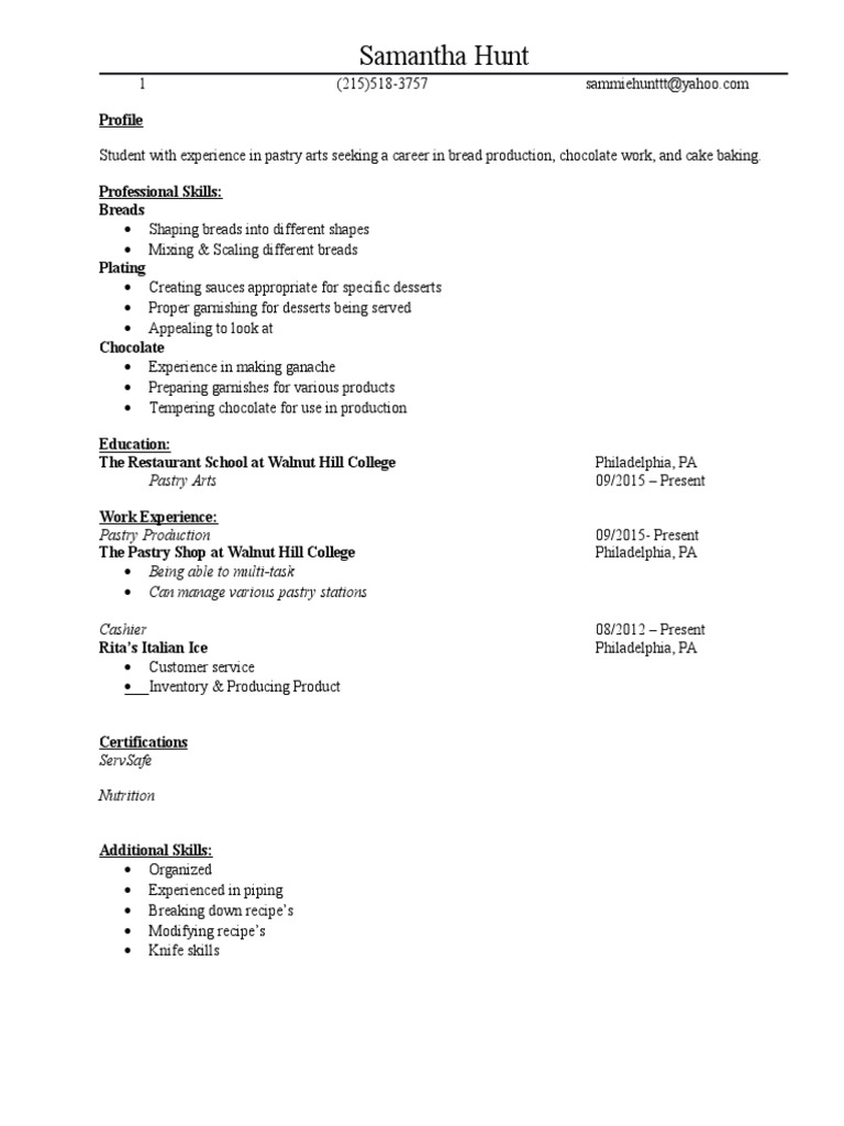 Combination Functional Resume Samhunt | PDF