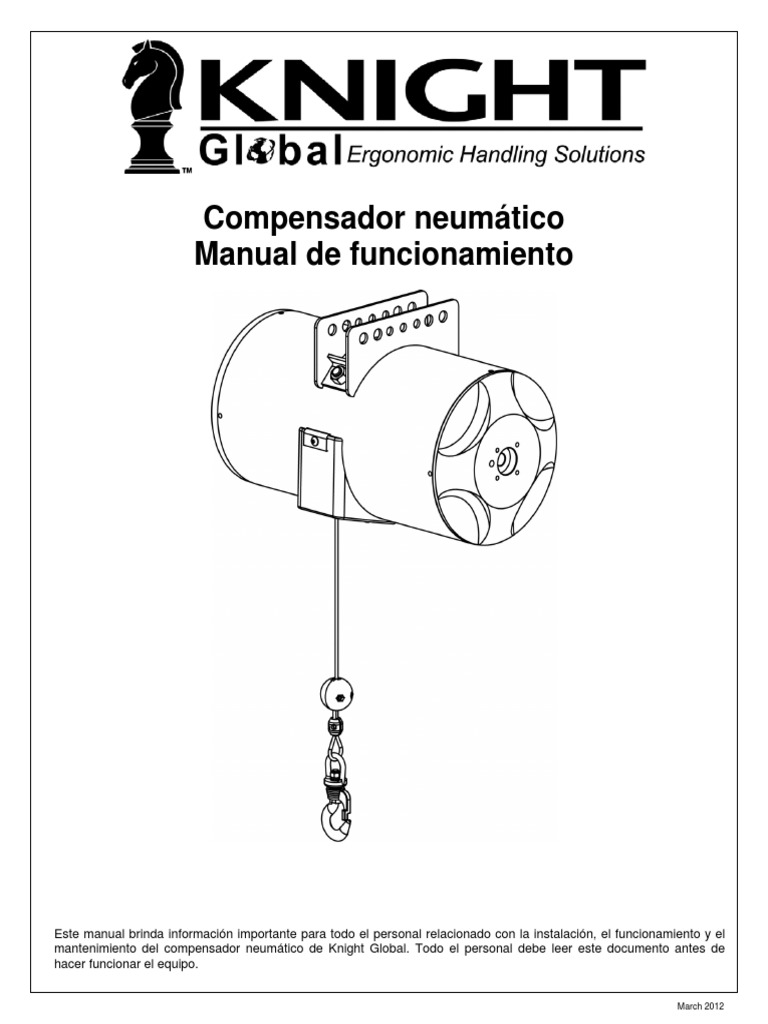 Knight Balancer Operation Manual | PDF | Neumático | Tornillo