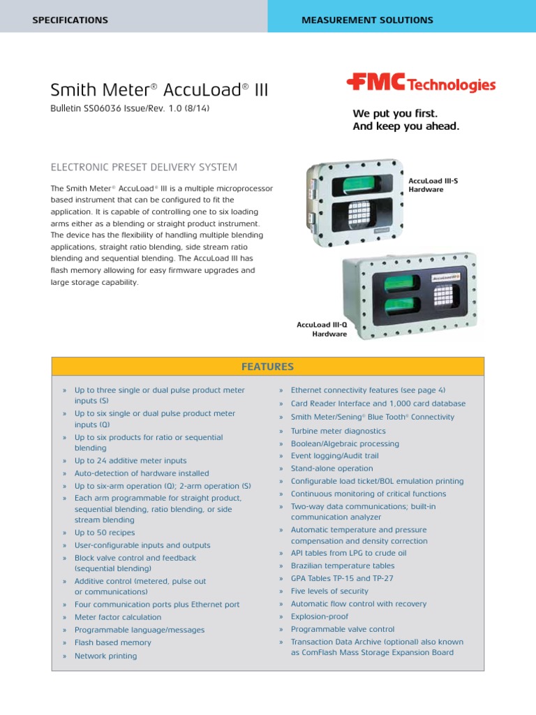 Accuload Iii Specifications Pdf
