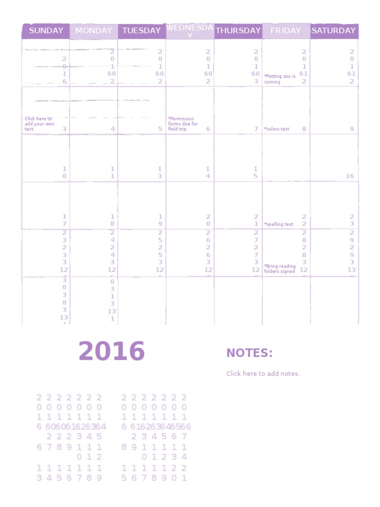Weekly Schedule and Important Dates | PDF | Home & Garden