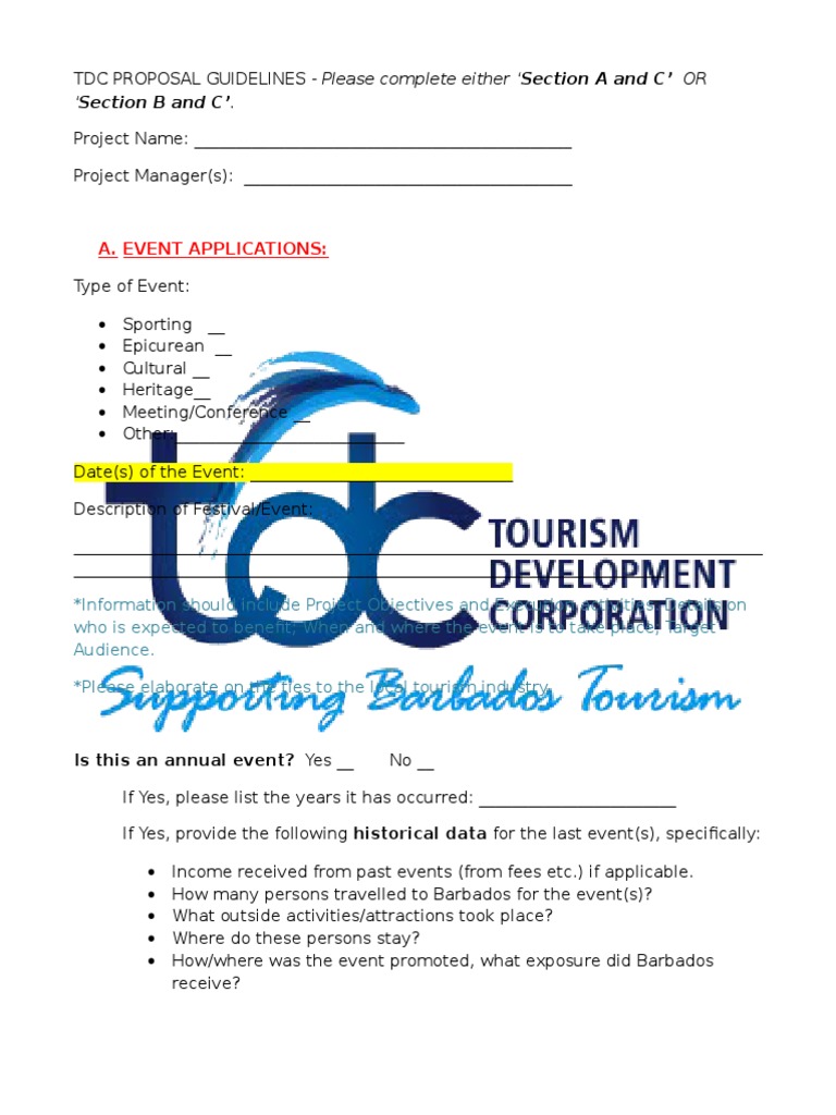 Proposal Template | Tourism | Business