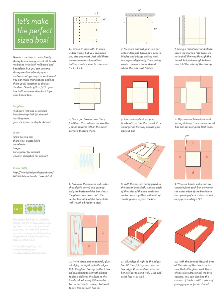 Perfect Box Instructions | PDF | Tools | Crafts