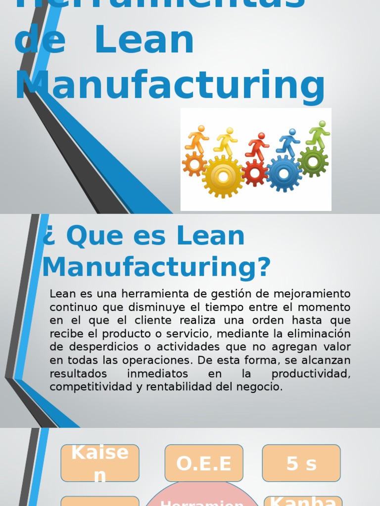 Herramientas de Lean Manufacturing | PDF | Ingeniería de Procesos ...