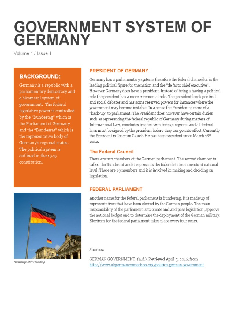 German Government Overview | PDF