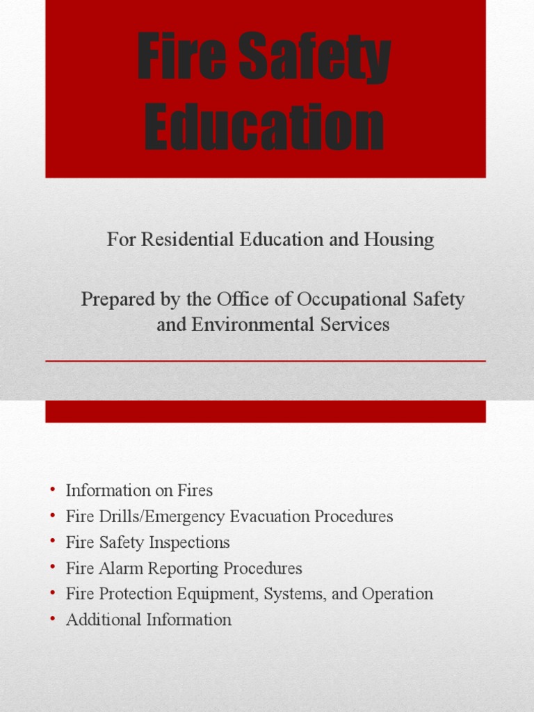 Resedfiresafetytraining-Rev March 2016 | PDF | Fire Safety | Fire ...