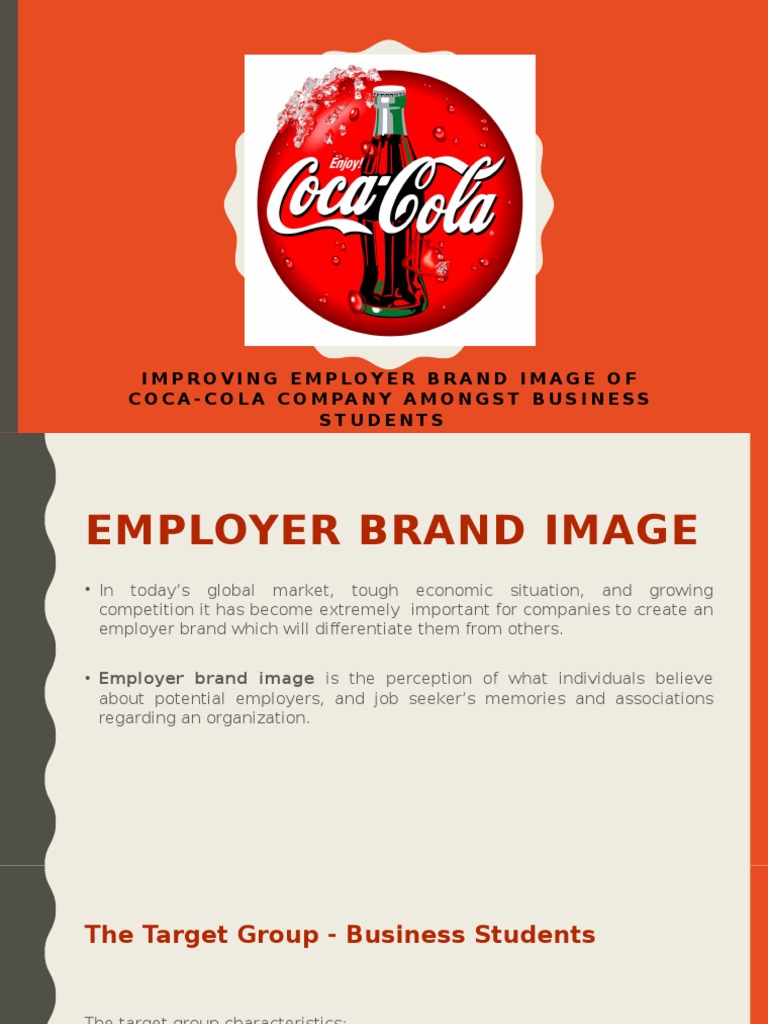 Coca Cola Presentation | Target Audience | Internship