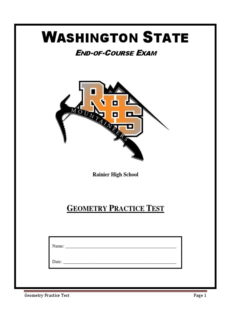 EOC 2 Geometry Practice Test | PDF | Multiple Choice | Classical Geometry