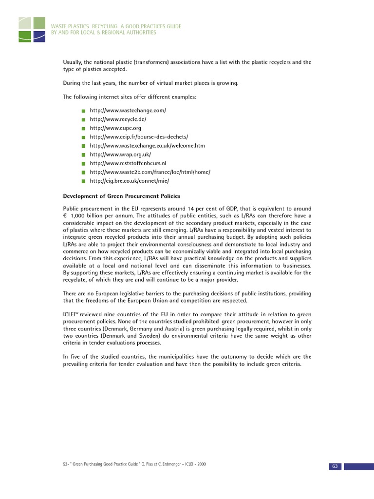 Development of Green Procurement Policies | PDF | European Union ...