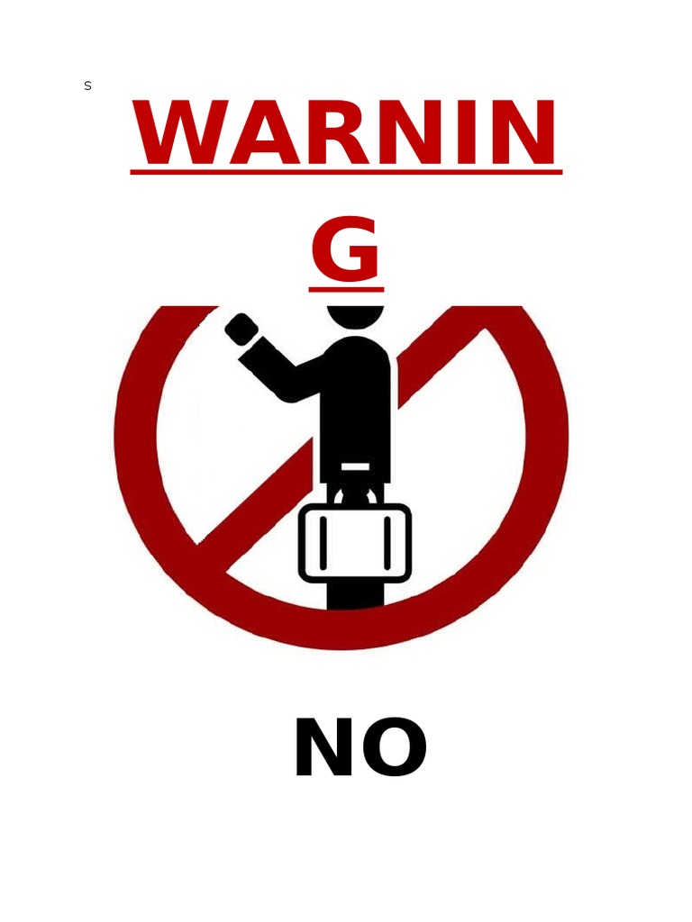 No Salesman Warning Sign | PDF