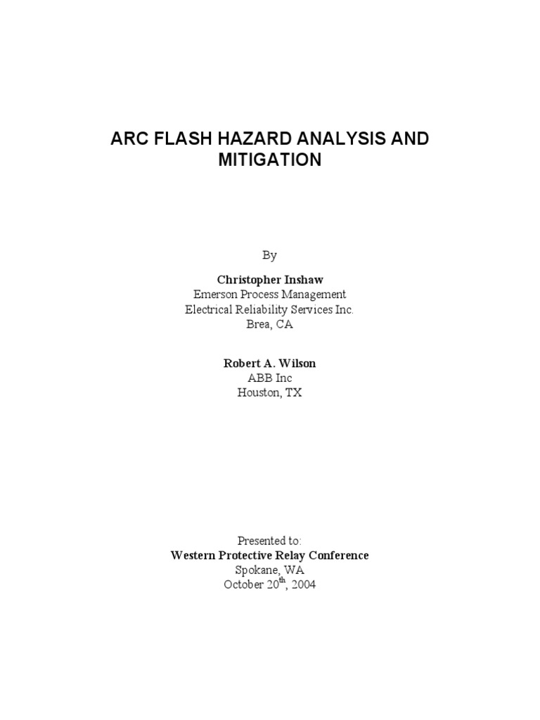 Arc Flash Hazard Analysis and Mitigation PDF | PDF | Optical Fiber | Relay
