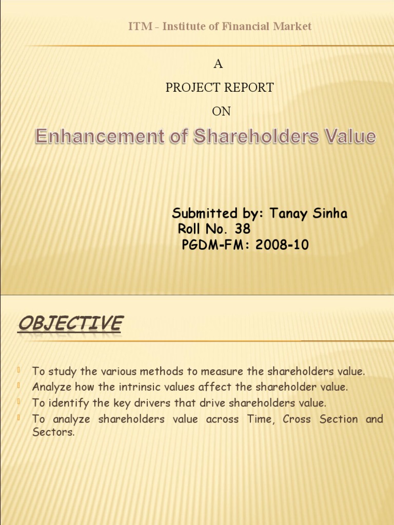 Drivers of Shareholder Value | PDF | Cost Of Capital | Revenue
