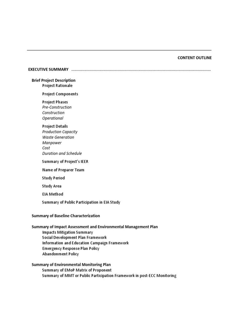 Sample IEE Batanes Resort and Hotel | PDF | Environmental Impact ...