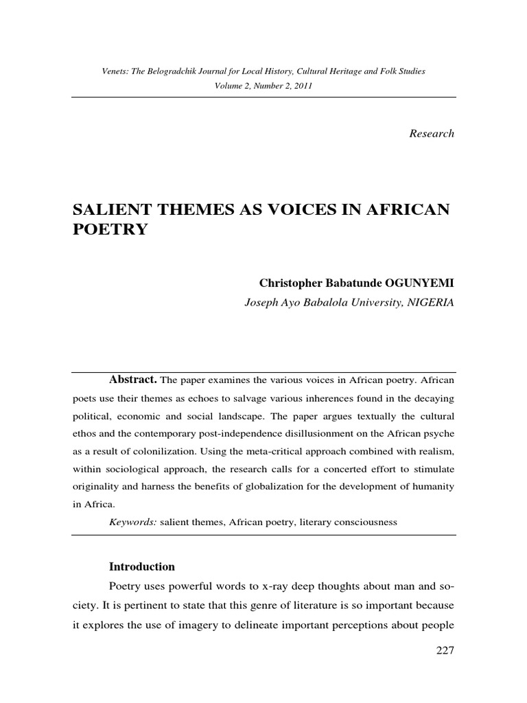 African American | PDF | Odysseus | Poetry