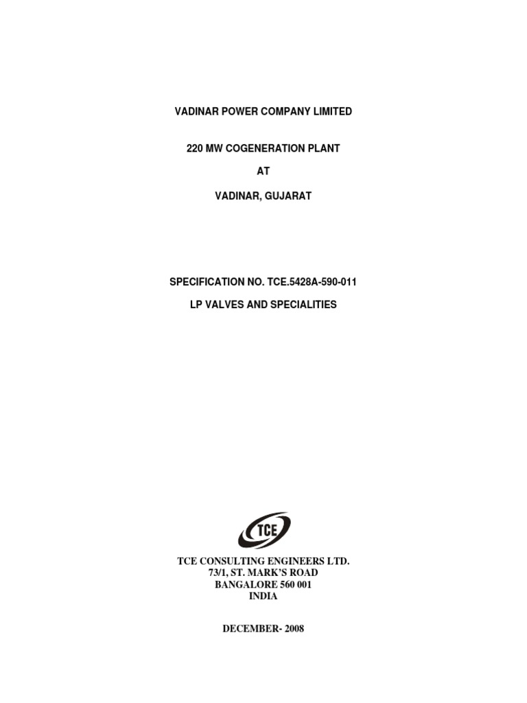 LP Valve | PDF | Valve | Specification (Technical Standard)