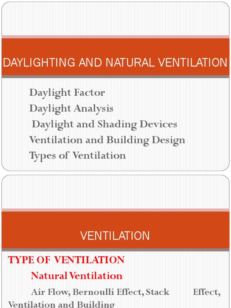 Daylighting and Natural Ventilation Design | PDF | Ventilation ...