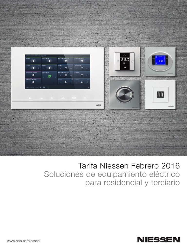 Abb Niessen Tarifa Febrero 2016 | PDF | Telecomunicaciones | Ingenieria ...