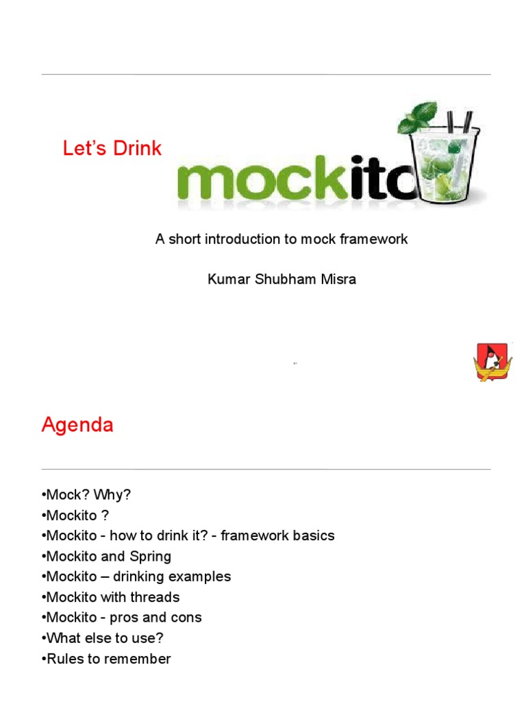 Mockito Framework | PDF | Method (Computer Programming) | Boolean Data Type