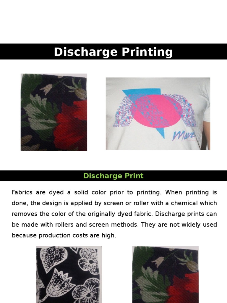 Discharge Printing | Dye | Textiles