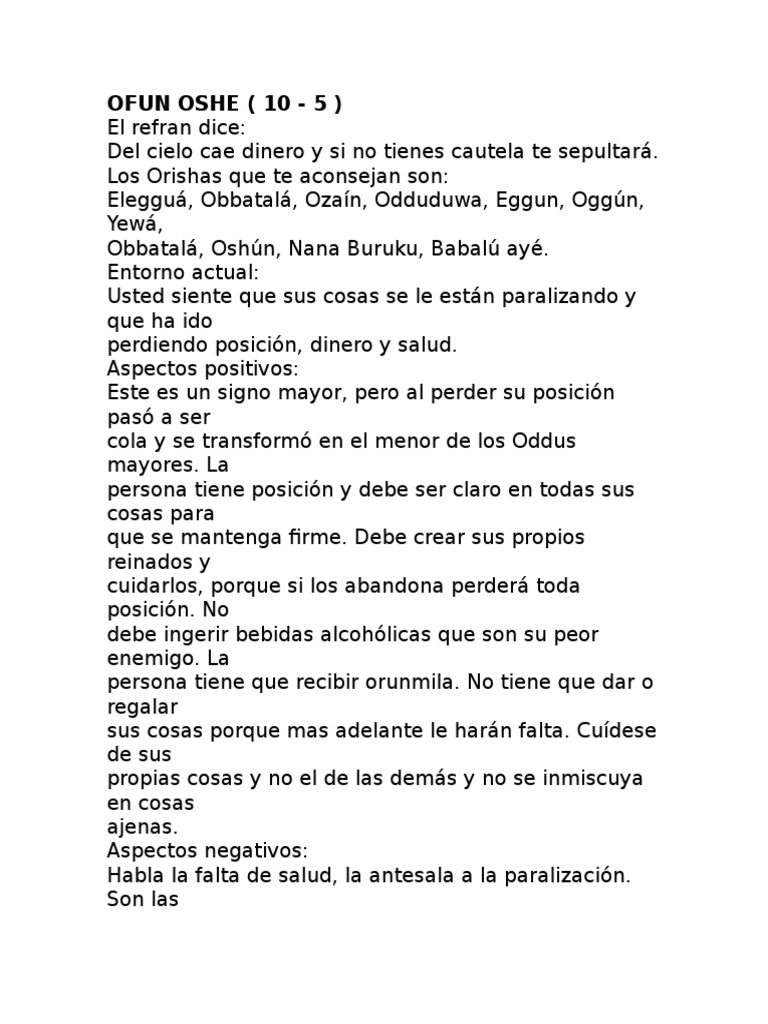 Ofun Oshe | PDF | Especialidades Medicas | Religión y creencia