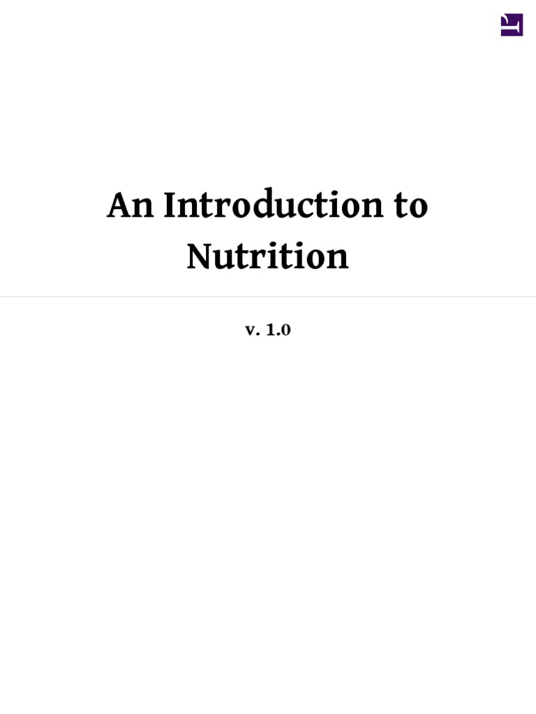 An Introduction To Nutrition | PDF | Nutrients | Nutrition
