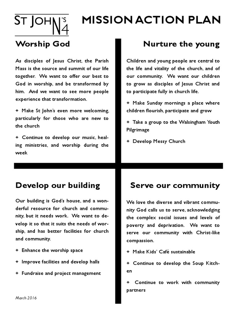 Mission Action Plan 2016 | PDF | Worship | Liturgy