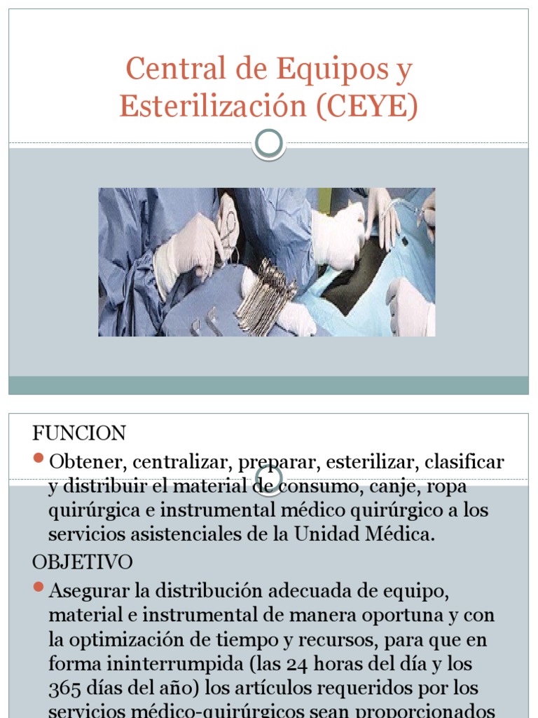 Central de Equipos y Esterilización (CEYE)