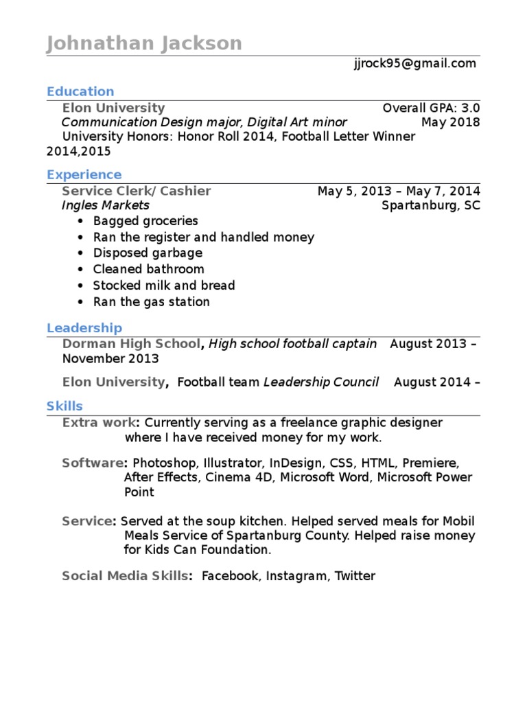 Resume (Johnathan Jackson) | PDF | Career & Growth | Social Science