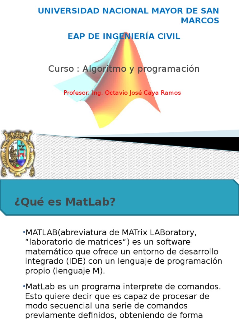Matlab 01 | PDF | Matlab | Ingeniería Informática