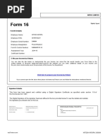 Form 16 Word Format | PDF | Public Finance | Taxes