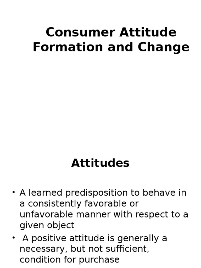 Attitude Formation | Attitude (Psychology) | Affect (Psychology) | Free ...