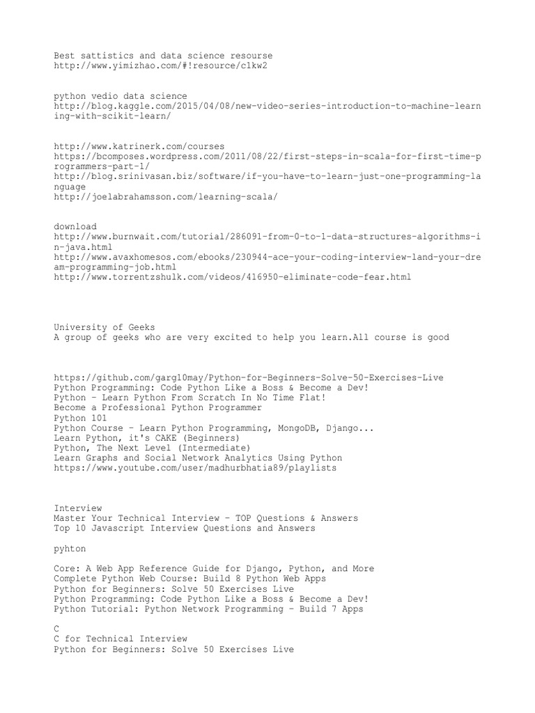 Udemy Coursers | PDF | Python (Programming Language) | Apache Hadoop