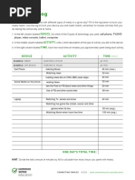 Screen Time Questionnaire | PDF | Workweek And Weekend | Computing