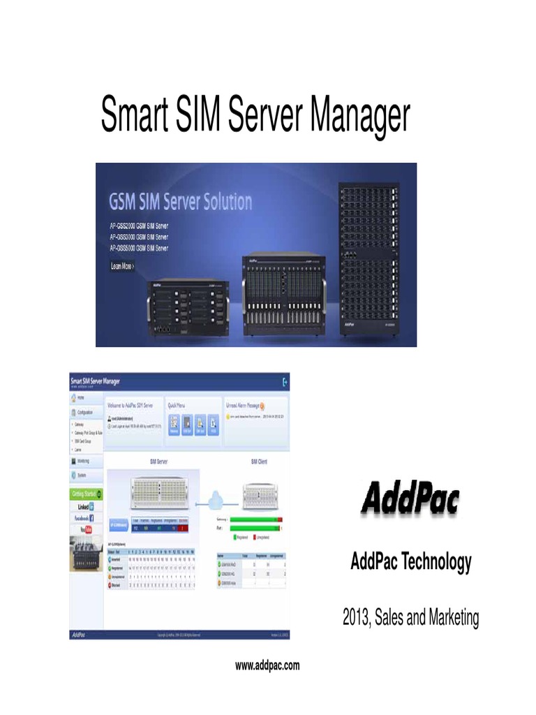 Smart Simm Servers | PDF | Subscriber Identity Module | Gateway ...