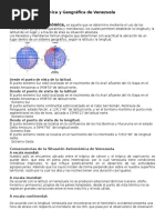 Posicion Geografica y Limites de Venezuela | PDF