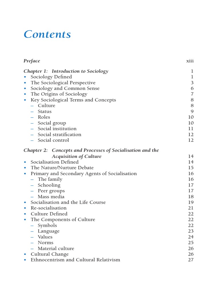 Introduction to Sociology Overview | PDF | Social Group | Social ...