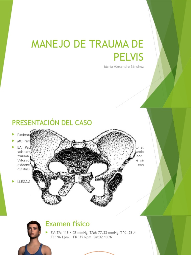 Manejo de Trauma de Pelvis | Pelvis | Especialidades Medicas