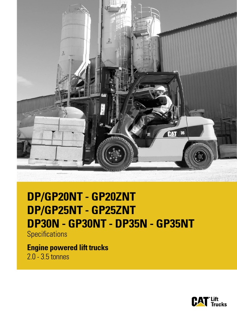 CAT Forklift Spec Sheet | PDF