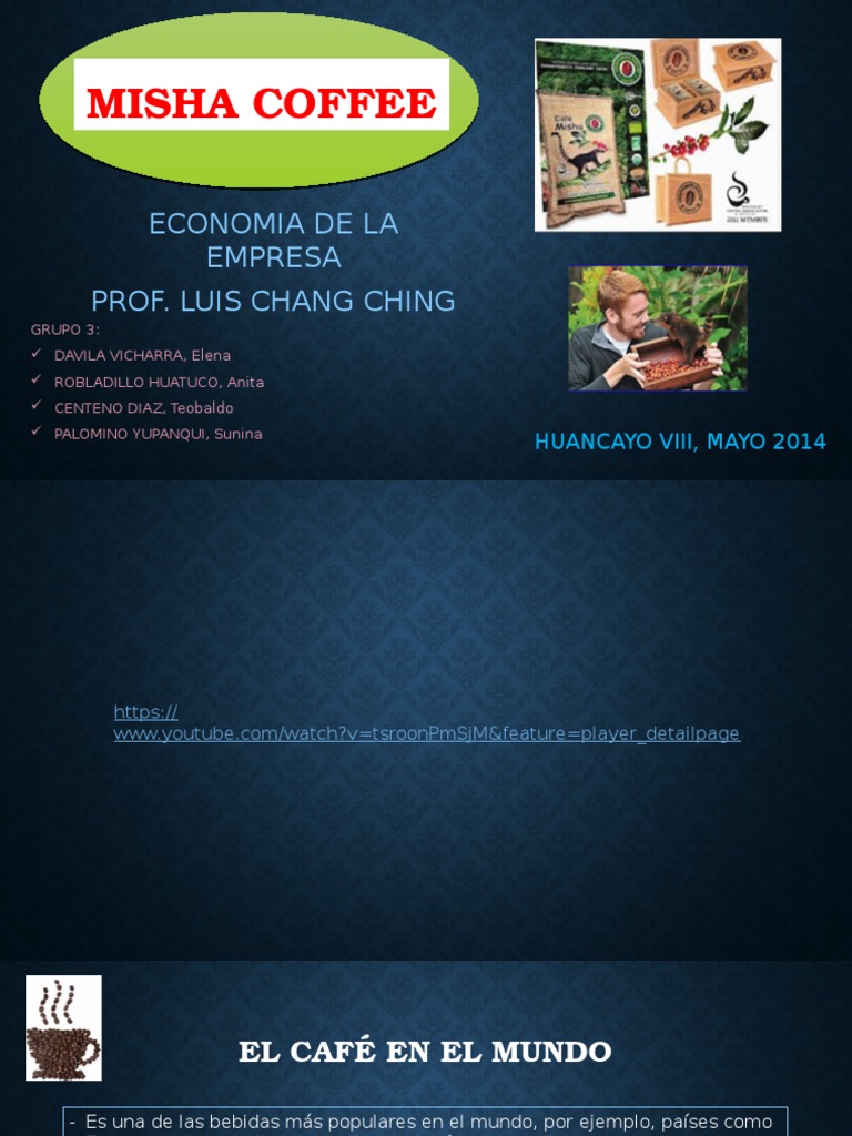 Presentacion de Cafe Misha | PDF | café | Comida y bebida